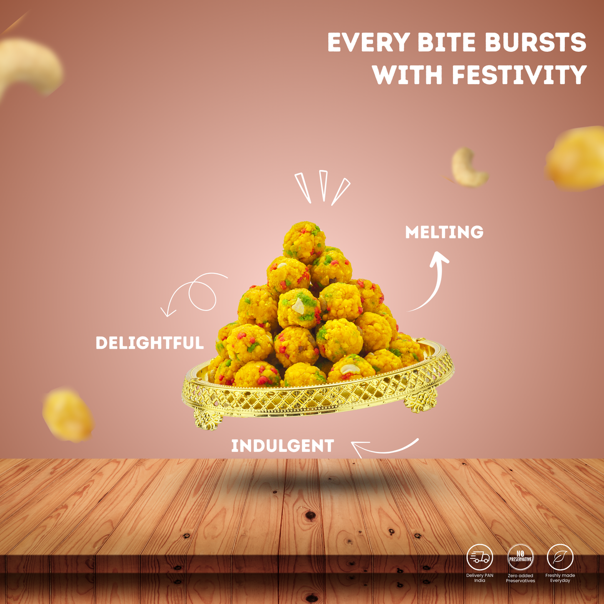 Boondi Laddu - Fresh Pure Gujarati Sweet | Authentic Indian Treat ...